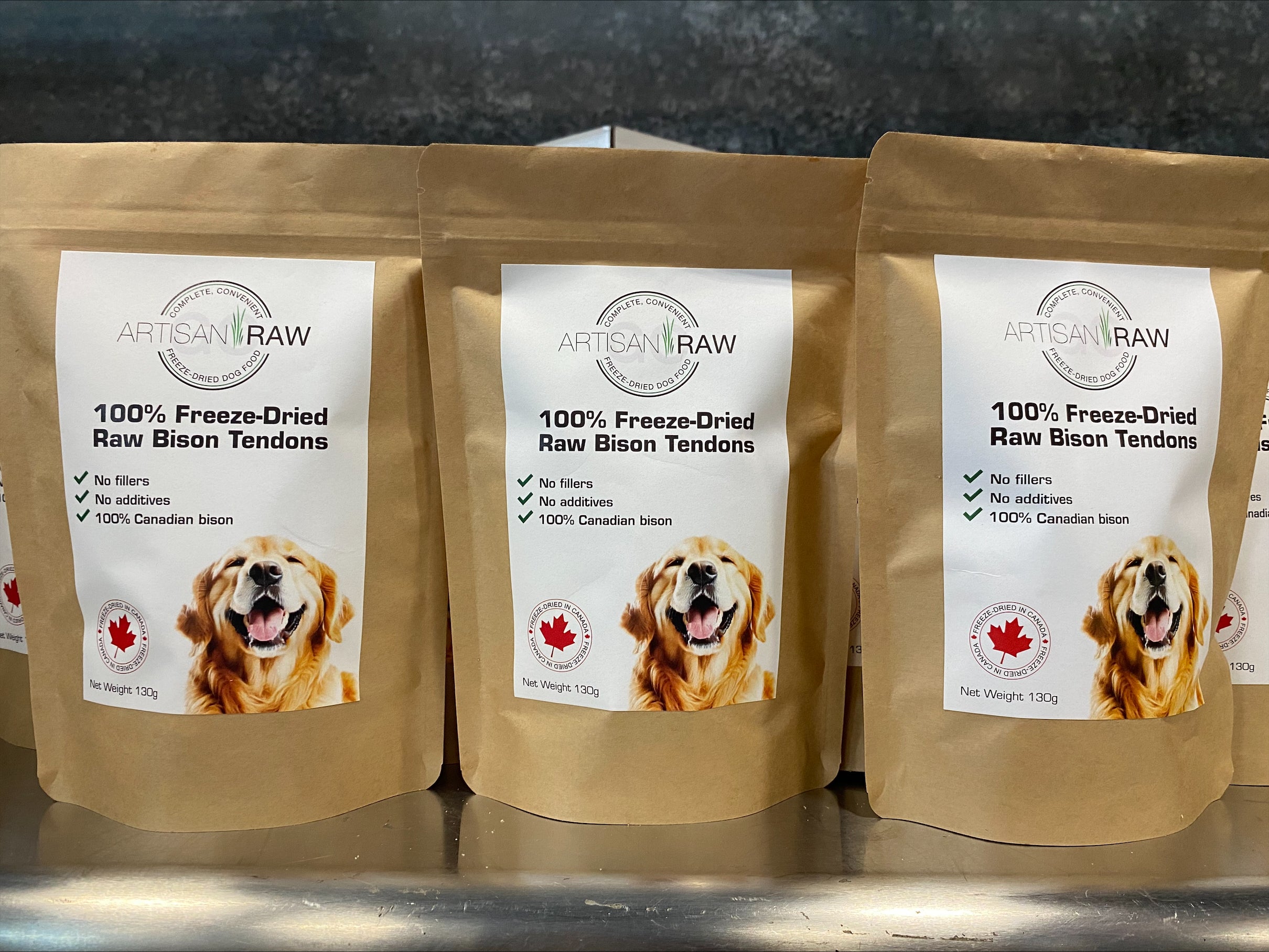 Artisan 100% Raw Freeze-Dried Bison Tendons – Healthy Spot Pet ...